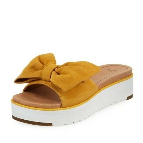 UGG | Shoes | Ugg Joan Platform Bow Sandals | Poshmark